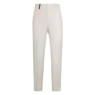 PESERICO Femme, Pantalons, Blanc, Taille: 48 FR Pantalons