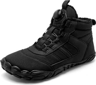 Generic GLDFW Bottes dhiver parent-enfant pour homme et femme - Antidérapantes - Chaudes - Fourrure - Décontractées - Pour garçons/filles, Noir, 43 1/3 EU