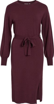 Vila Viricky L/S Belted Knit Dress/Ka
