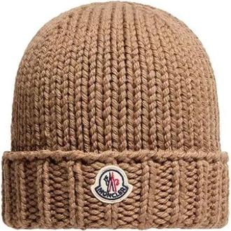 Moncler unisex, Accessoires, Brun, Taille: M Beanies