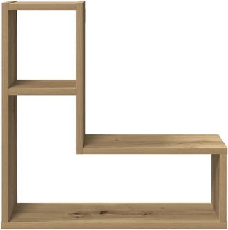 Generic Wandregal 2-teilig, Set mit Schwebenden Wandregalen mit Geometrischer Maserung, Holzwerkstoff f&uuml;r die Wohn- oder Schlafzimmerdekoration (Handwerkliche