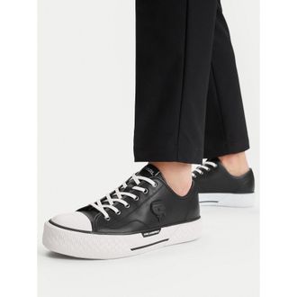 Karl Lagerfeld Sneakers aus Stoff KARL LAGERFELD Kampus Max III KL50470N Schwarz