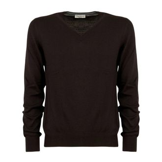 Gran Sasso Rundhals-Strickware - - Knitwear - Herren - Braun - S