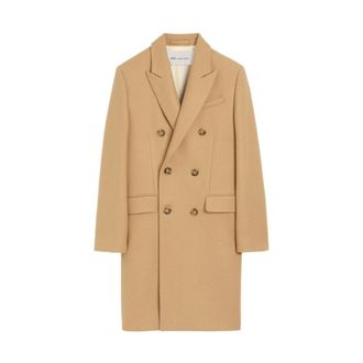 Ami Zweireihiger Mantel - - Coats - Herren - Beige - XL