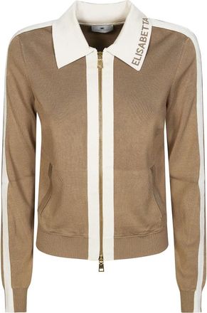 Elisabetta Franchi Femme, Pulls, Beige, Taille: 38 FR Maglia Tricot