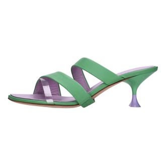 3Juin Mikonos Leder-Mules - - Shoes - Damen - Gr&uuml;n - 36 EU