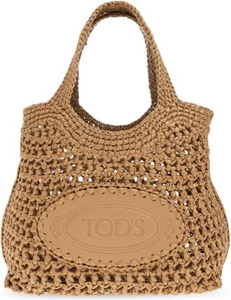 Tod's Femme, Sacs, Brun, Taille: ONE Size Mini Sac Shopping
