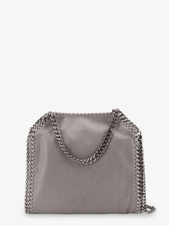 Stella McCartney Womens Crossbody Bag Falabella Shaggy Deer Grey Fabric Shoulder
