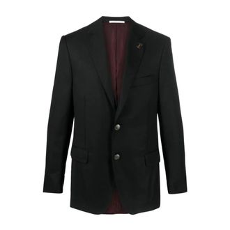 Pal Zileri Blazer mit Broschendetail - - Jackets - Herren - Schwarzk - L