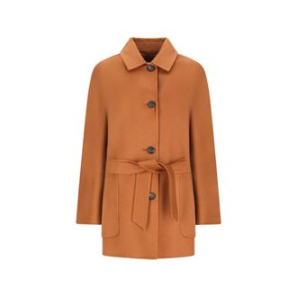 Max Mara Lembi Einreiher-Mantel - - Coats - Damen - Braun - S