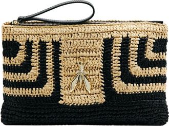Patrizia Pepe Femme, Sacs, Multicolore, Taille: ONE Size Raffia Clutch