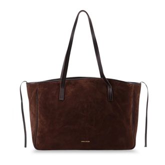 Manu Atelier Femme, Sacs, Brun, Taille: ONE Size Sac &agrave; bandouli&egrave;re en cuir avec fermeture &agrave; bouton