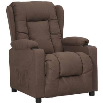 vidaXL Fauteuil inclinable Taupe Tissu Vidaxl