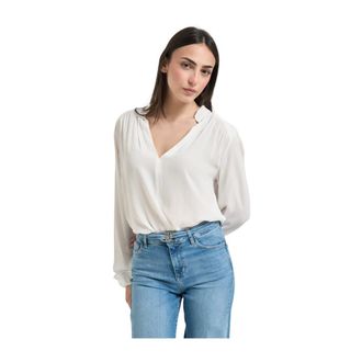 Liu Jo Femme, Blouses et Chemises, Blanc, Taille: 38 FR Blouse Georgette