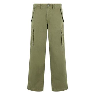 Burberry Homme, Pantalons, Vert, Taille: M Pantalon Cargo en Coton