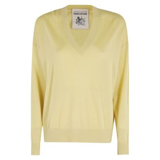 Semicouture Femme, Pulls, Jaune, Taille: 36 FR Amaia Sweater