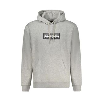 Napapijri Grauer Baumwollpullover - - Sweatshirts & Hoodies - Herren - Grau - 2XL