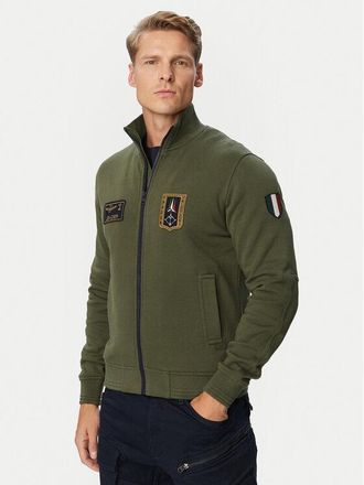 Aeronautica Aeronautica Militare Sweatshirt 262FE2130UF00689 Dunkelgr&uuml;n Regular Fit