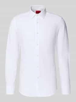 HUGO BOSS Slim Fit Businesshemd aus reiner Baumwolle Modell KENNO
