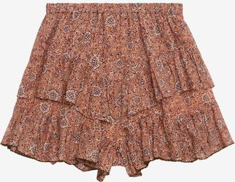 Isabel Marant Short Jocadia - Femme - Orange - Taille 34 - Marant &Eacute;toile