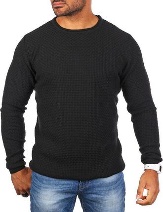 Carisma Strickpullover Herren leichter Feinstrick einfarbig basic Karo Strickmuster 7784