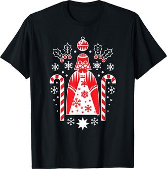 Star Wars Darth Vader Nordic Print Christmas Holiday T-Shirt