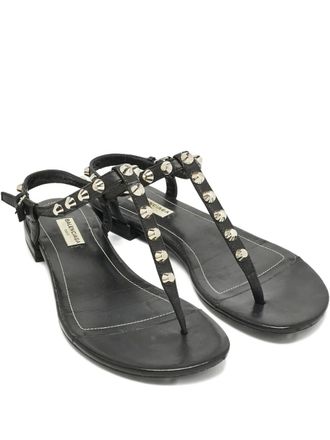 Balenciaga sandales Arena en cuir - Noir