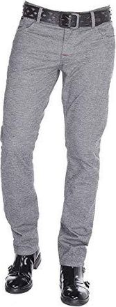 Cipo & Baxx Jean pour homme : pantalon en jean confortable coupe droite avec coutures contrast&eacute;es distinctives, pantalon de loisirs durable pour homme au design m