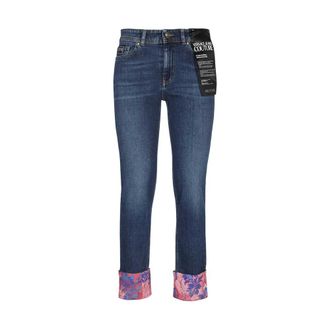 Versace Jeans Couture Jeans mit hochgekrempelten Kn&ouml;cheln - - Jeans - Damen - Blau - W26