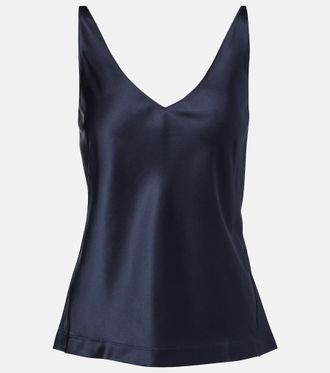 Dorothee Schumacher Top Sense of Shine en soie m&eacute;lang&eacute;e