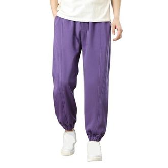 Generic Pantalon de sport pour homme - Pantalon de jogging avec cordon de serrage - Pantalon de surv&ecirc;tement long respirant - Pantalon de sport d&eacute;contract&eacute; - T