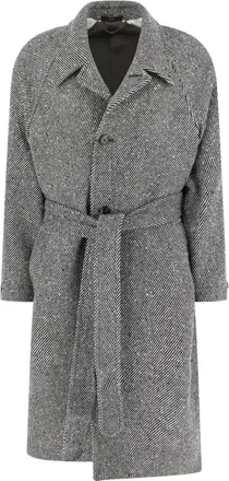 Paul Smith Manteau Ceintur&eacute; - Homme - Manteaux - Gris - Taille: M
