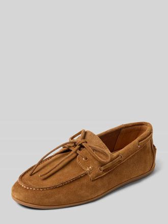 Inuovo Loafer aus echtem Leder mit Zierschleife