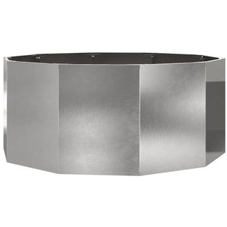 vidaXL Jardinière Argent 120 x 120 x 50 cm Acier inoxydable vidaXL