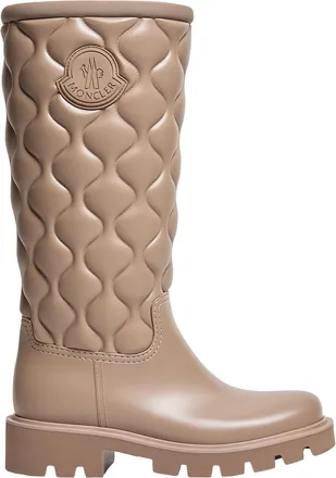 Moncler Moncler Bottes De Pluie Montantes Kickstream, Femme, Beige, Taille: 36