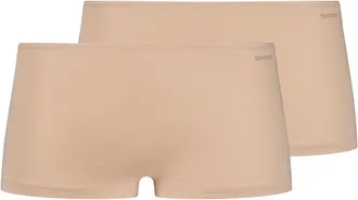 Skiny Panty SKINY SKINY ADVANTAGE Cotton Stretch, Damen, Gr. 36, 2 Stk., beige, Obermaterial: 95% Baumwolle, 5% Elasthan, unifarben, normal, Unterhosen Pant