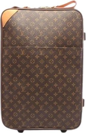 Louis Vuitton unisex, Pre-owned, Brun, Taille: ONE Size Pre-owned Pegase55 Monogram PVC Coated Canvas Leather Suitcase