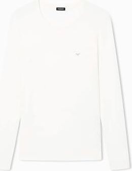 Emporio Armani Essential Studs T-Shirt, Blanc, S Femme