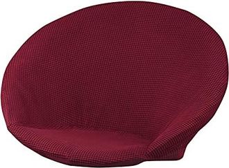 MagiDeal Housse de Chaise de Soucoupe en Tissu Jacquard Doux Housse de Chaise en Polyester Amovible antid&eacute;rapante pour Adultes de, vin Rouge