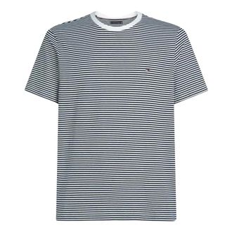 Tommy Hilfiger Homme, Tops, Noir, Taille: XS Tee-shirt Blanc en Coton Col Rond