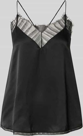 Iro Top mit Spitzenbesatz