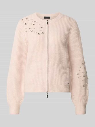 Monari Regular Fit Cardigan mit Ziersteinbesatz