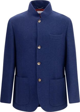 Brunello Cucinelli Kaschmirjacke - - Jackets - Herren - Blau - L
