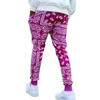 Generic Pantalon de jogging pour homme - Long - Imprim&eacute; - Pantalon de sport baggy - Pantalon de sport stretch - Avec poches - Vintage - Streetwear - Respirant