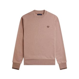 Fred Perry Rosa Rundhals-Sweatshirt - - Sweatshirts & Hoodies - Herren - Rosa - XL