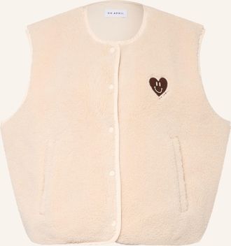 Oh April Oh April Teddyfell-Weste Magnolia beige