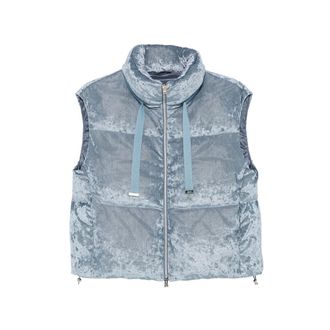Herno Quilted Velvet Zip-up Gilet