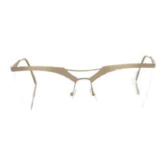 Frankie Morello Lunettes Clubmaster - Femme - Accessoires - Beige - Taille: ONE Size