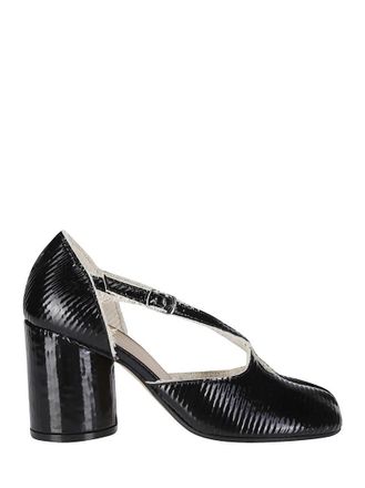 Maison Margiela Hohe Schuhe - Scarpa Tabi Pump Shining Bonded Leather - Gr. 37 (EU) - in Schwarz - f&uuml;r Damen