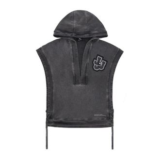 Mauna Kea Schwarzer Kapuzenponcho-Sweatshirt Triple J - - Sweatshirts & Hoodies - Herren - Schwarzk - XL